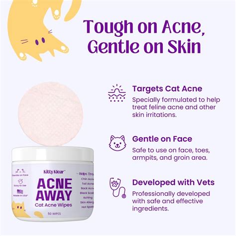 Acne Away Cat Acne Wipes Feline Acne Treatment Tiger Pet Market