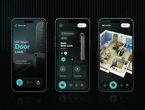 Iot Based Smart Door Lock App Design By Expert App Devs On Dribbble