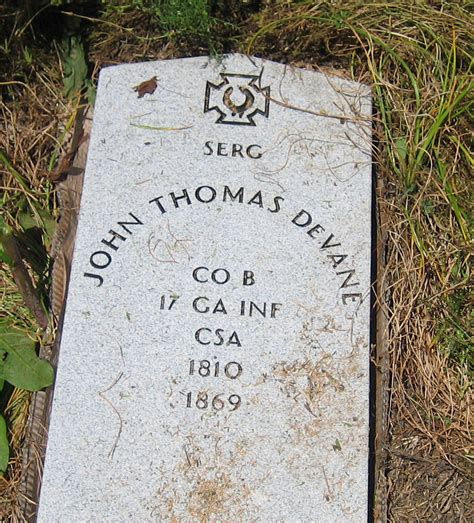 Sgt John Thomas Devane 1810 1869 Find A Grave Memorial