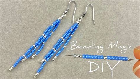 Easy Beaded Earrings How To Make Seed Bead Earrings Tassel Earrings