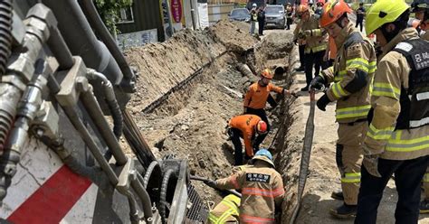 음성 배관공사 현장서 50대 작업자 토사에 매몰 사망