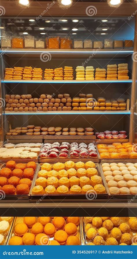 An Indian Sweet Shop With Jalebi Gulab Jamun And Barfi Displayed