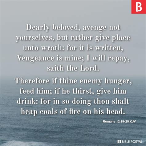 Romans 1219 20 Kjv Romans 12 19 Inspirational Bible Verses Kjv