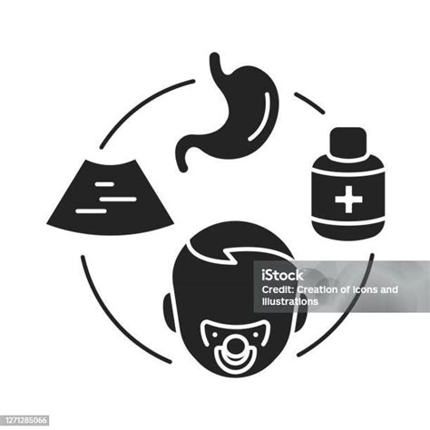 소아 말기 환자 수용 시설 블랙 글리프 아이콘 완화하는 도움 아이들은 웹 페이지 모바일 앱 프로모션용 픽토그램 Ui Ux Gui 디자인 요소 0명에 대한 스톡 벡터 아트 및