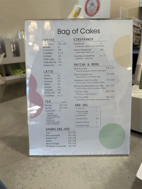 Bag Of Cakes Irvine Ca Gourmet Pastries Specialty Einspänner Coffee