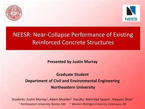 Ppt Neesr Near Collapse Performance Of Existing Reinforced Concrete Structures Powerpoint