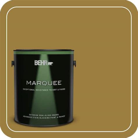 Behr Marquee 1 Gal S H 380 Burnished Bronze Semi Gloss Enamel
