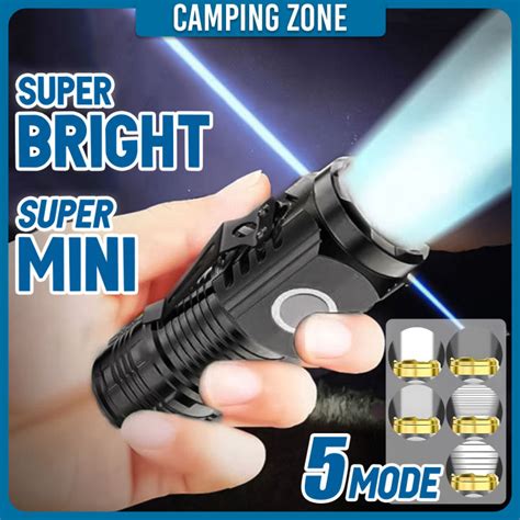 Led Flashlight Usb Torchlight Rechargeable Torch Light Mini Flashlight Camping Touchlight