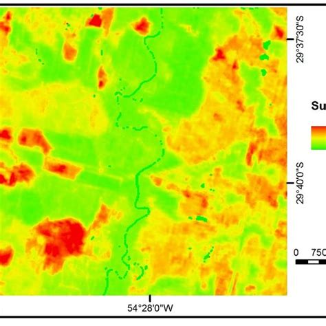 Spatial Distribution Of Surface Temperature T S To The Area Of