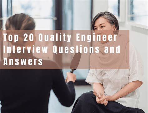 Top 20 Quality Engineer Interview Questions And Answers