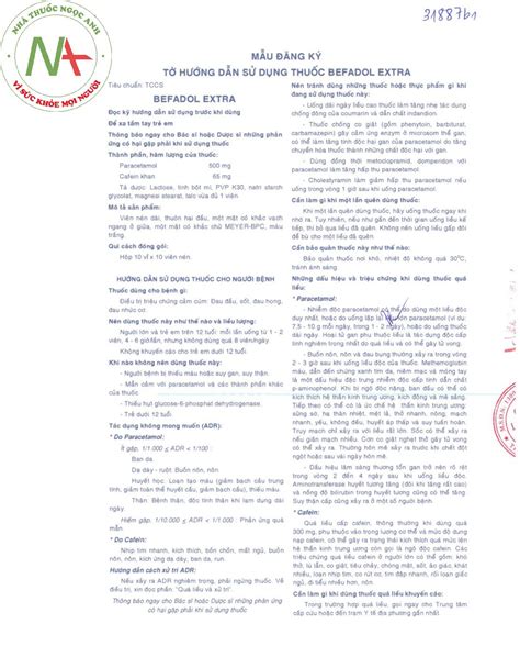 Thuốc Befadol Extra Có Tác Dụng Gì Giá Bao Nhiêu Mua ở đâu