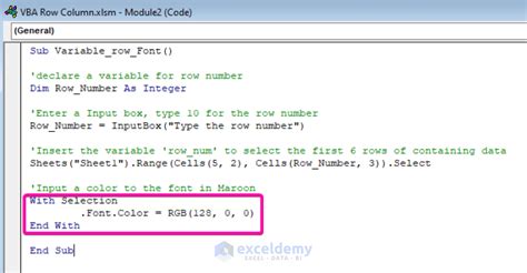 How To Use Range With Variable Row And Column With Excel Vba