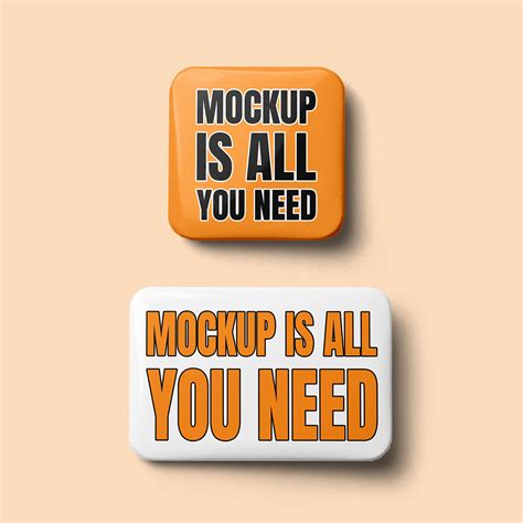 Square And Rectangle Badge Mockup Free Download Resource Boy