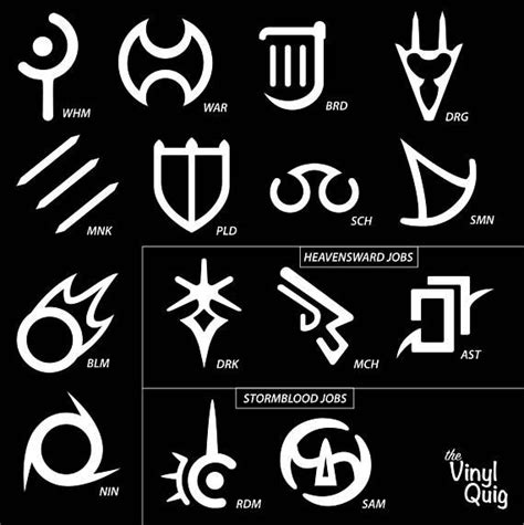 Ffxiv Vinyl Stickers Includes Heavensward Stormblood Shadowbringers