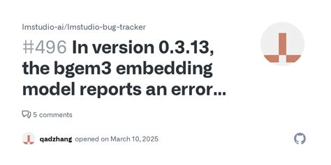 In Version 0313 The Bgem3 Embedding Model Reports An Error When Using The Vulkan Engine