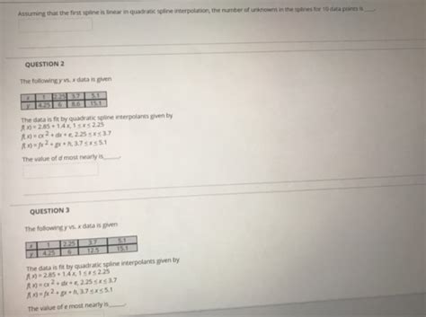 assuming that the first spline is linear in quadratic spline