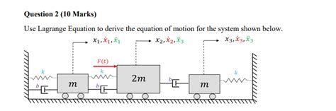 Solved Use Lagrange Equation To Derive The Equation Of Chegg