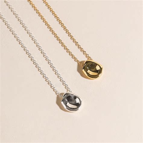 당일 실버925 데일리 실링 라운드 팬던트 은 목걸이