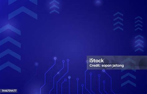 진한 파란색 배경에 삼각형 다각형 모양의 회로 기술 추상 미래 그림 벡터 디자인 화살표 디지털 소셜 네트워크 연결 개념 0명에 대한 스톡 벡터 아트 및 기타 이미지 Istock