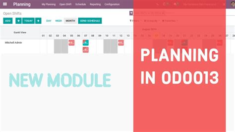Odoo13 Planning NEW Module YouTube