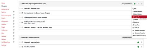 New In Canvas Releasing Modules And Pages To Babes The Teaching Innovation Blog