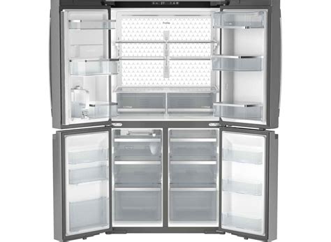 Ge Profile Quad Door Refrigerator In Stainless Pae28bytfss