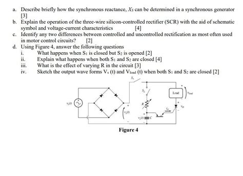 Solved A Describe Briefly How The Synchronous Reactance Xs Chegg Com