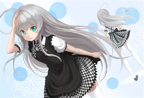 Аниме девушки с белыми волосами картинки Фото подборки