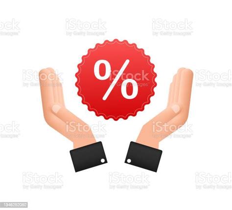 3d 스타일로 손에 퍼센트 벡터 도면입니다 백분율 기호 벡터 아이콘입니다 감소에 대한 스톡 벡터 아트 및 기타 이미지 감소