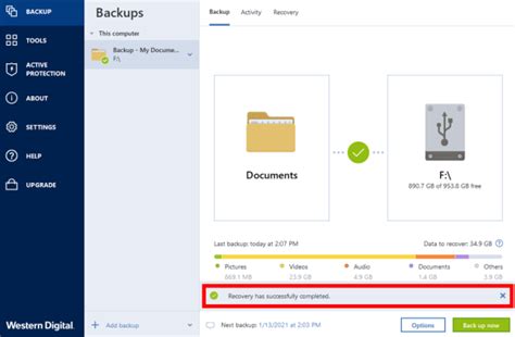 How To Restore An Image Backup With Acronis True Image For Western Digital