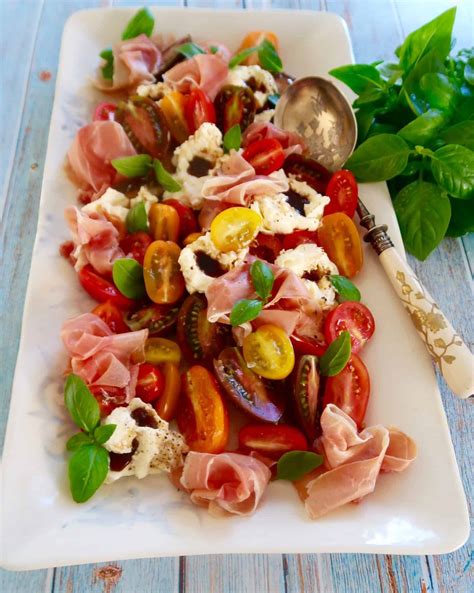 Tomato Burrata Basil And Prosciutto Salad Recipe Winners