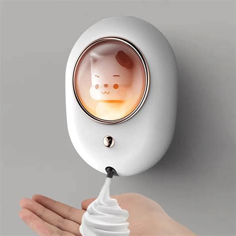 벽 마운트 자동 거품 비누 디스펜서 욕실 Usb 충전기 거품 비누 디스펜서 인덕티브 손 소독제 세제 디스펜서