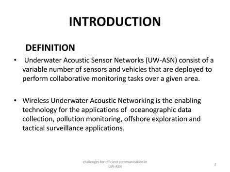 underwater acoustic sensor network pptx