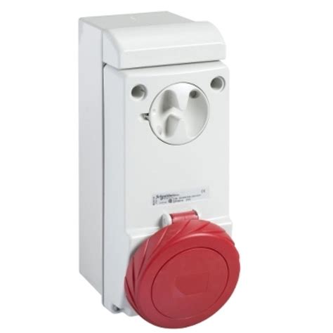Schneider Interlocked Socket With Ip65 Box 3pnt 32a 380v 83097