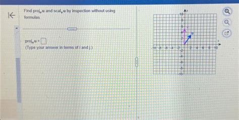 K Find Proj U And Scal U By Inspection Without Chegg Com