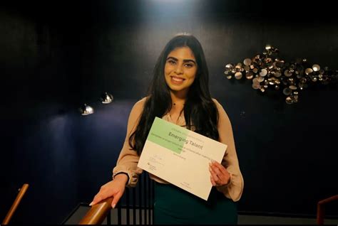 Nimra Shahid On Linkedin Really Honoured To Have Won The 2024 Emerging Talent Prize In The