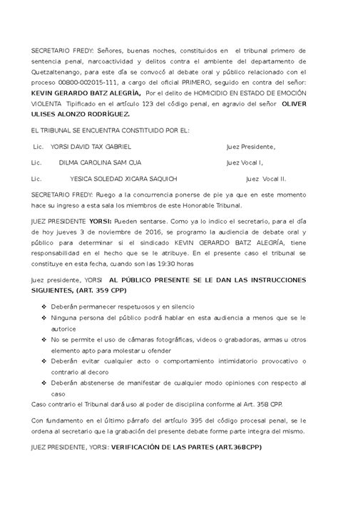 Idoc Medidas Sustitutivas Derecho Procesal Penal De Guatemala