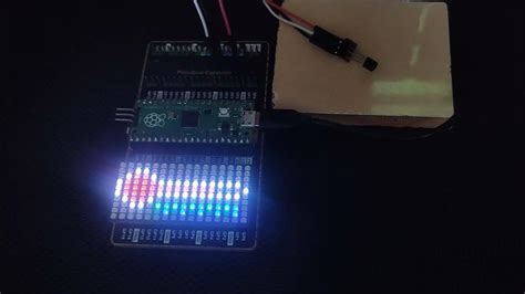 Rp2040 Raspberry Pi Pico Pio Ws2812 Rgb Matrix Tmp36 Thermometer