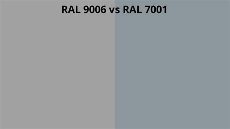 Ral 9006 Vs 7001 Ral Colour Chart Uk