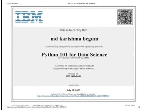karishma begum md on linkedin successfully completed python 101 for