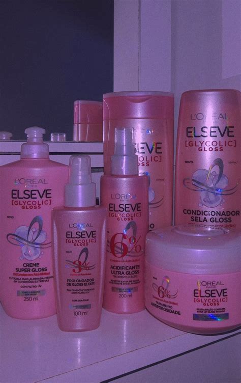 Nossa Esse Kit Pink Da Elseve È Muito Perfeito Produtos De Beleza Gloss De Cabelo Rotina