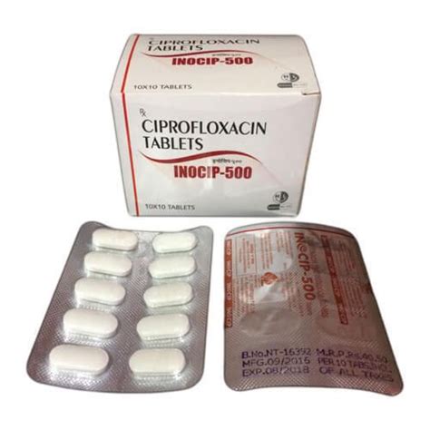 INOCIP 500 Ciprofloxacin Tablets Packaging Type Alu Alu Blister Rs 650 Box ID 15457816862