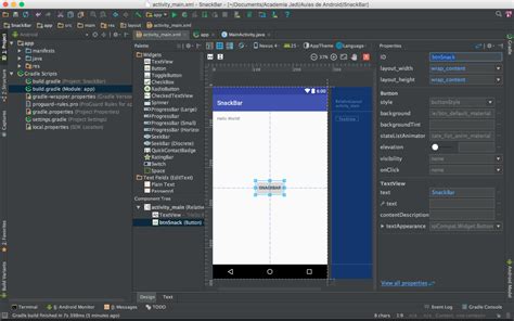 Snack Bar · Android Developer
