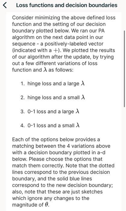 Solved In This Problem We Will Try To Understand The Loss