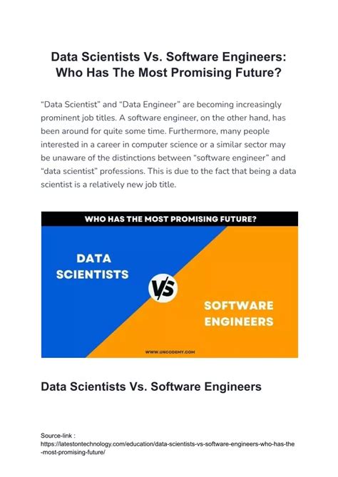 Ppt Data Scientists Vs Software Engineers Who Has The Most Promising Future Powerpoint