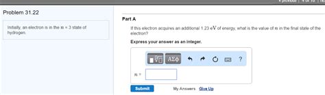 Solved Initially An Electron Is In The N 3 State Of