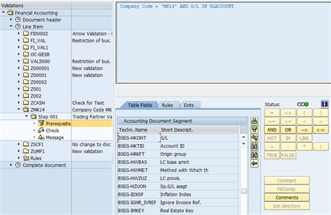 sap finance validations