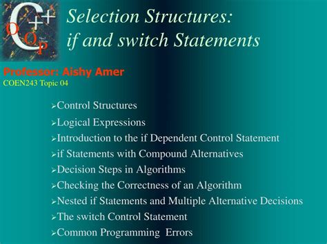 Ppt Selection Structures If And Switch Statements Powerpoint Presentation Id5564925