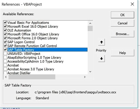 Excel Vba Connect Saprfc