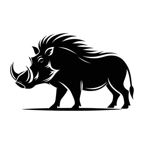 Warthog Shadow Design On White Background 52063607 Vector Art At Vecteezy